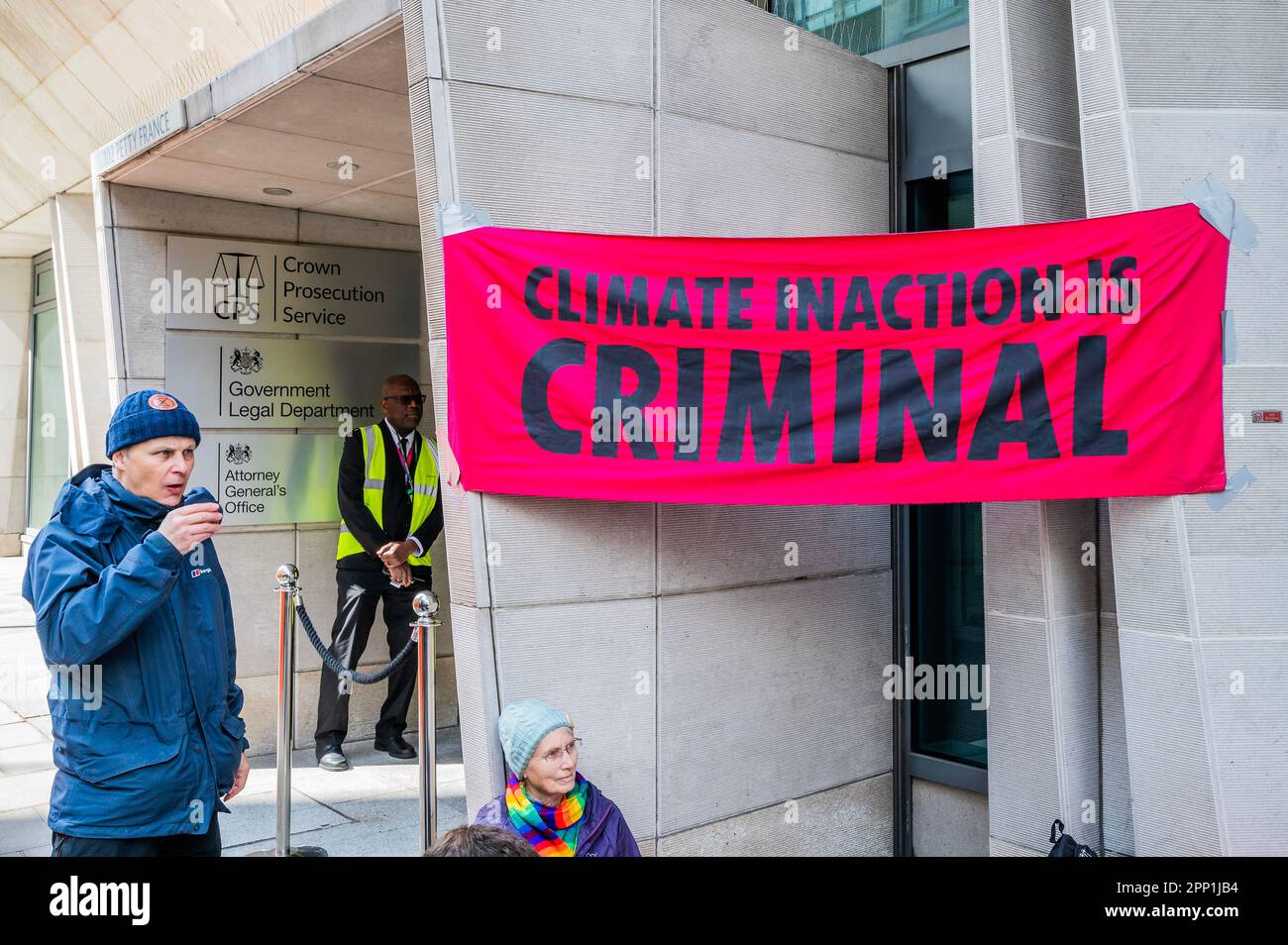 London, UK. 21st Apr, 2023. Picket lines outside key government ...