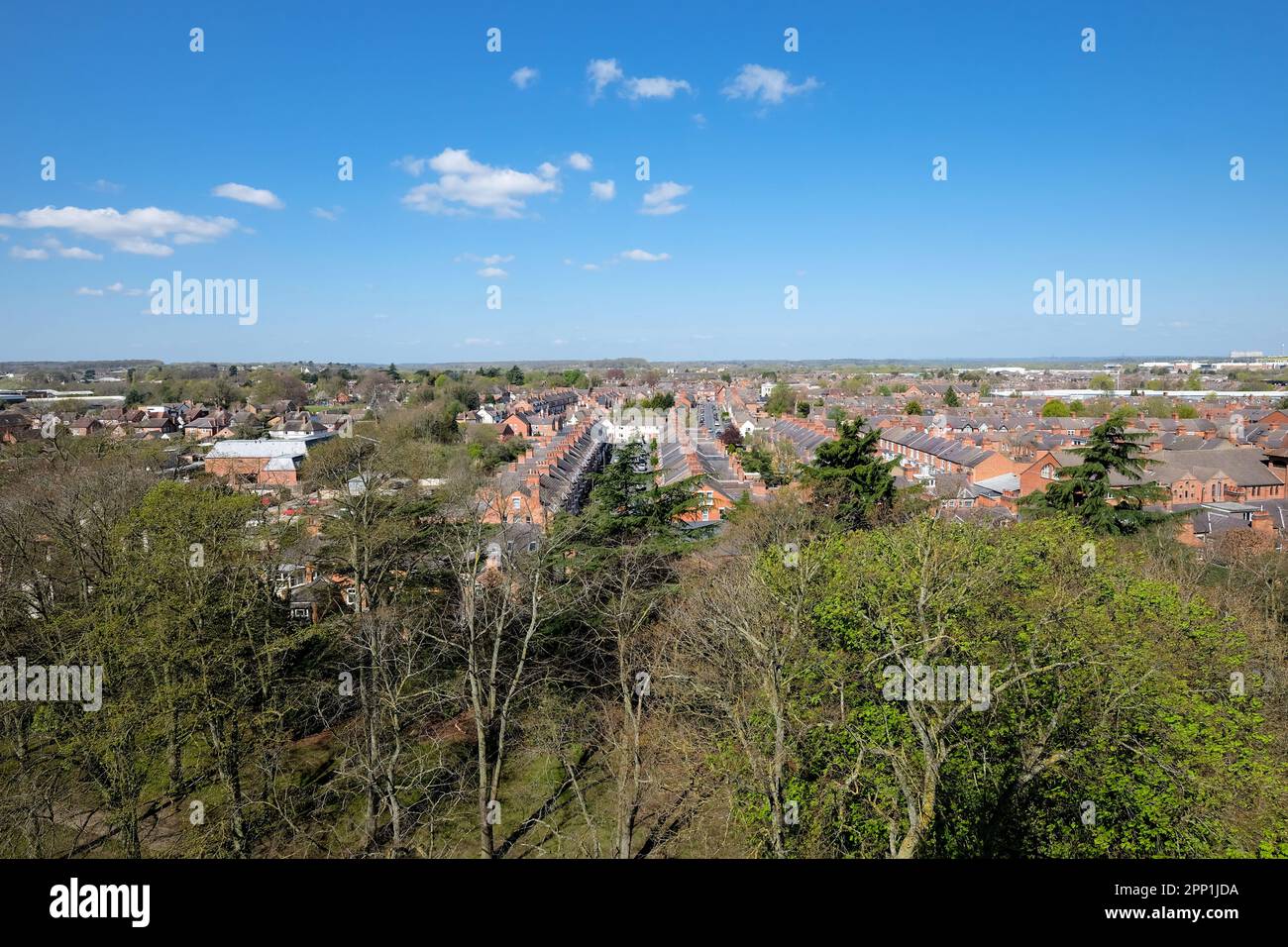ariel view of loughborough residential areas Stock Photo - Alamy