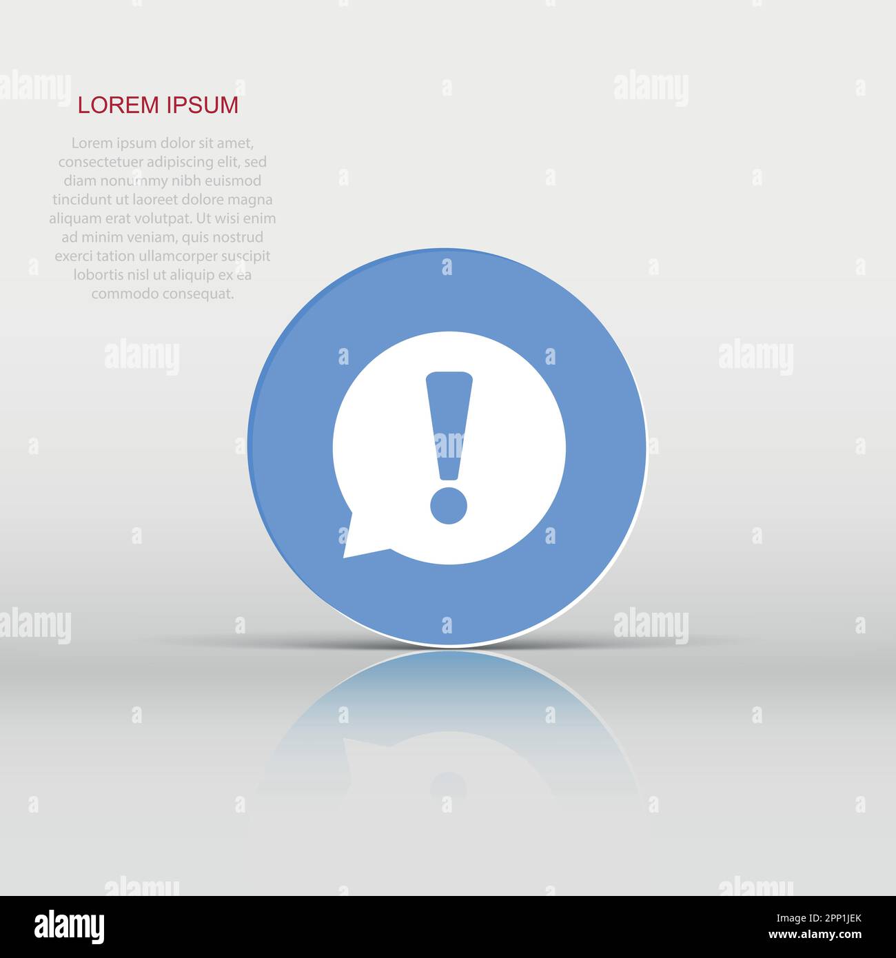 Information Icon vector illustration in flat style isolated on white ...