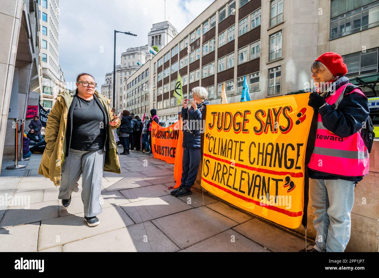 London, UK. 21st Apr, 2023. Picket lines outside key government ...