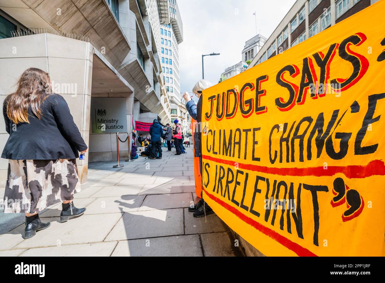London, UK. 21st Apr, 2023. Picket lines outside key government ...
