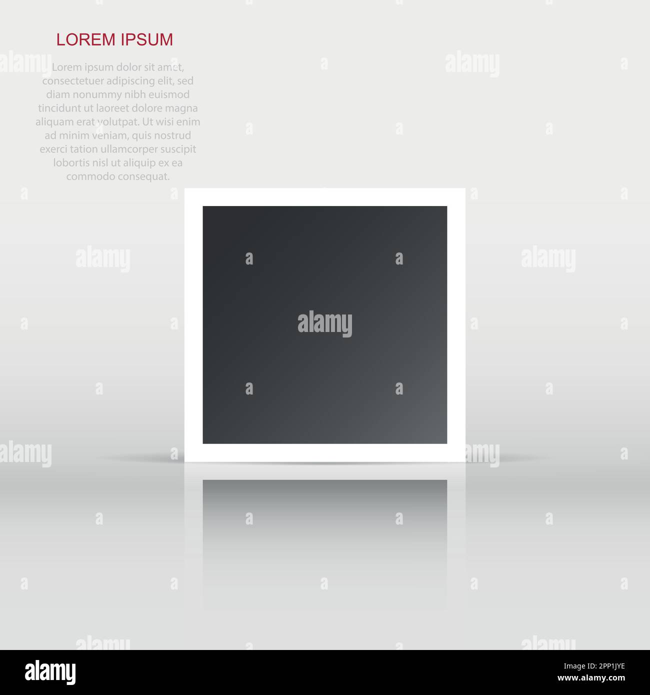 Photo frame isolated on grey background. For your photography and ...