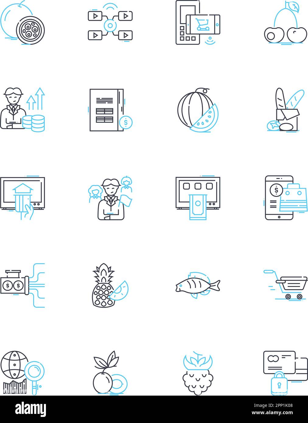 Business negotiations linear icons set. Diplomacy, Bargaining ...