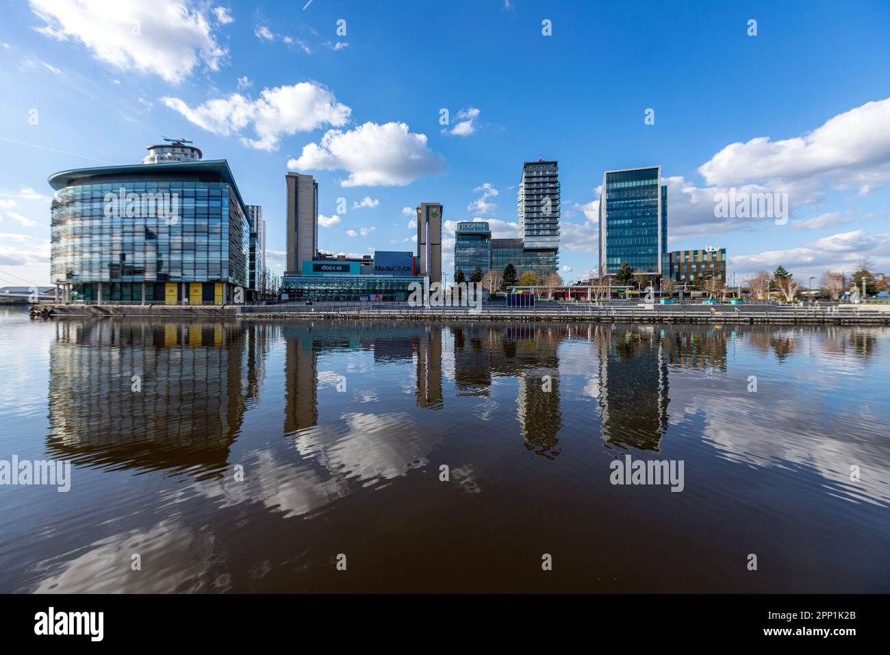 MediaCityUK, North Bay, Salford Quays, Manchester Ship Canal , England ...