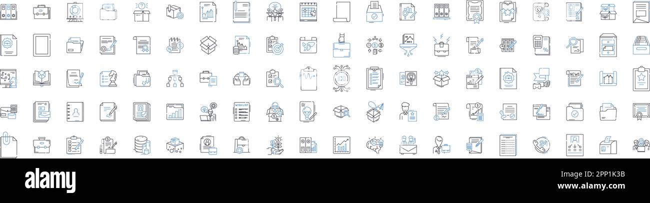 Lean leadership line icons collection. Kaizen, Continuous improvement ...