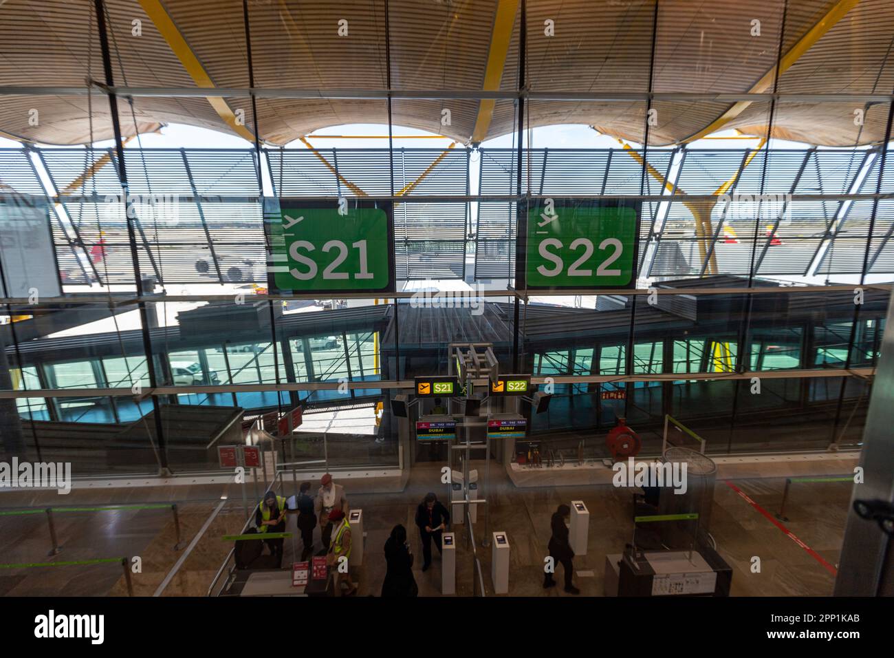 Madrid Adolfo Suárez Barajas Aeropuerto, Spain, terminal T4S, designed ...