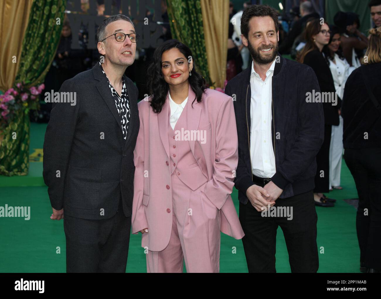 London, UK. John Pocock, Nida Manzoor and Oliver Kaempfer at the Polite ...