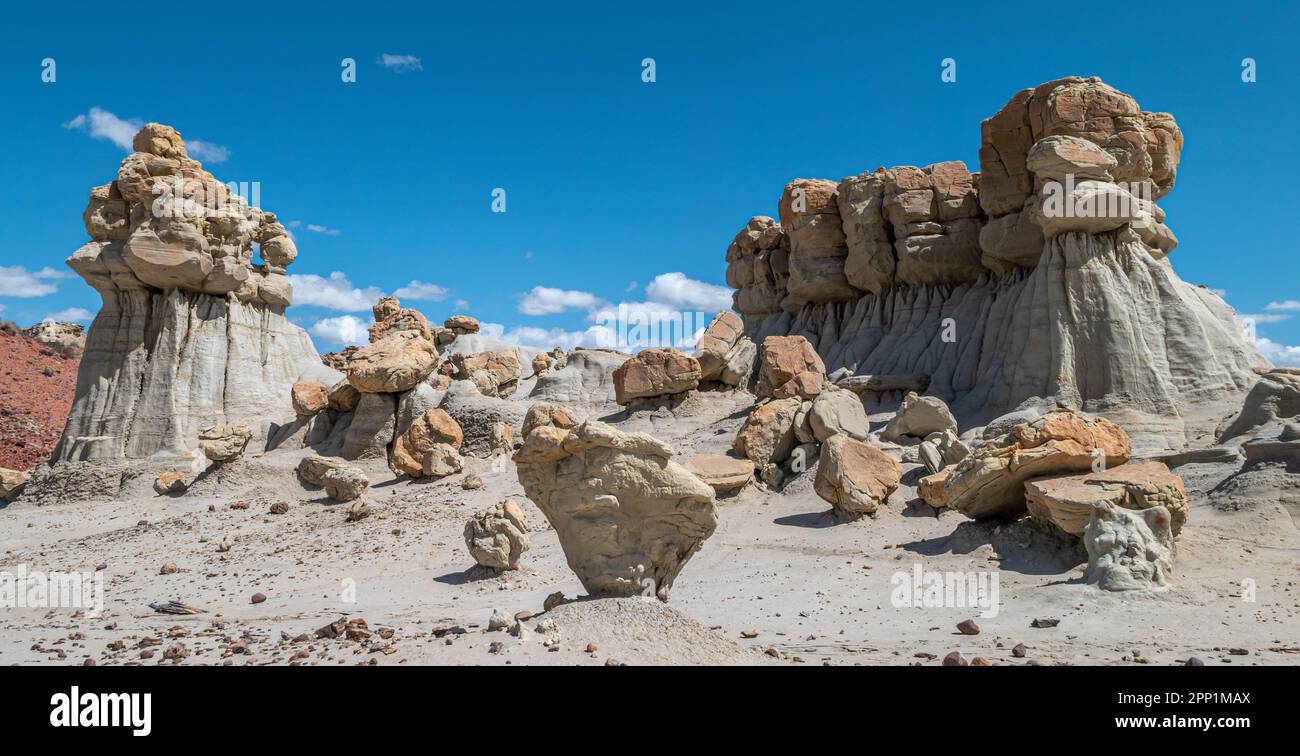 The reward of a long hike through the arid badlands of Bista Badlands ...