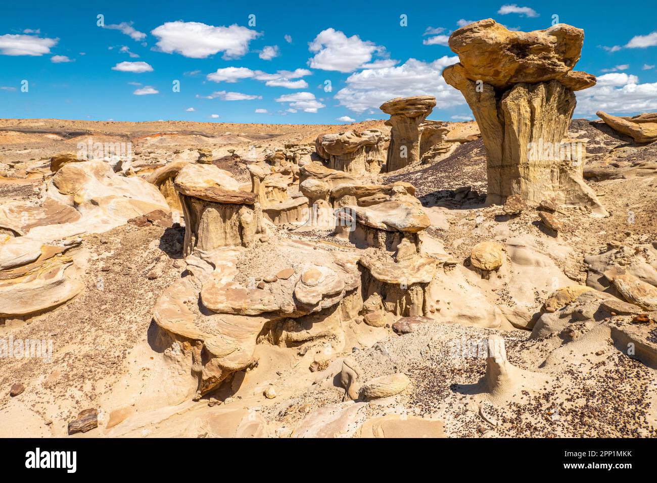 The reward of a long hike through the arid badlands of Bista Badlands ...