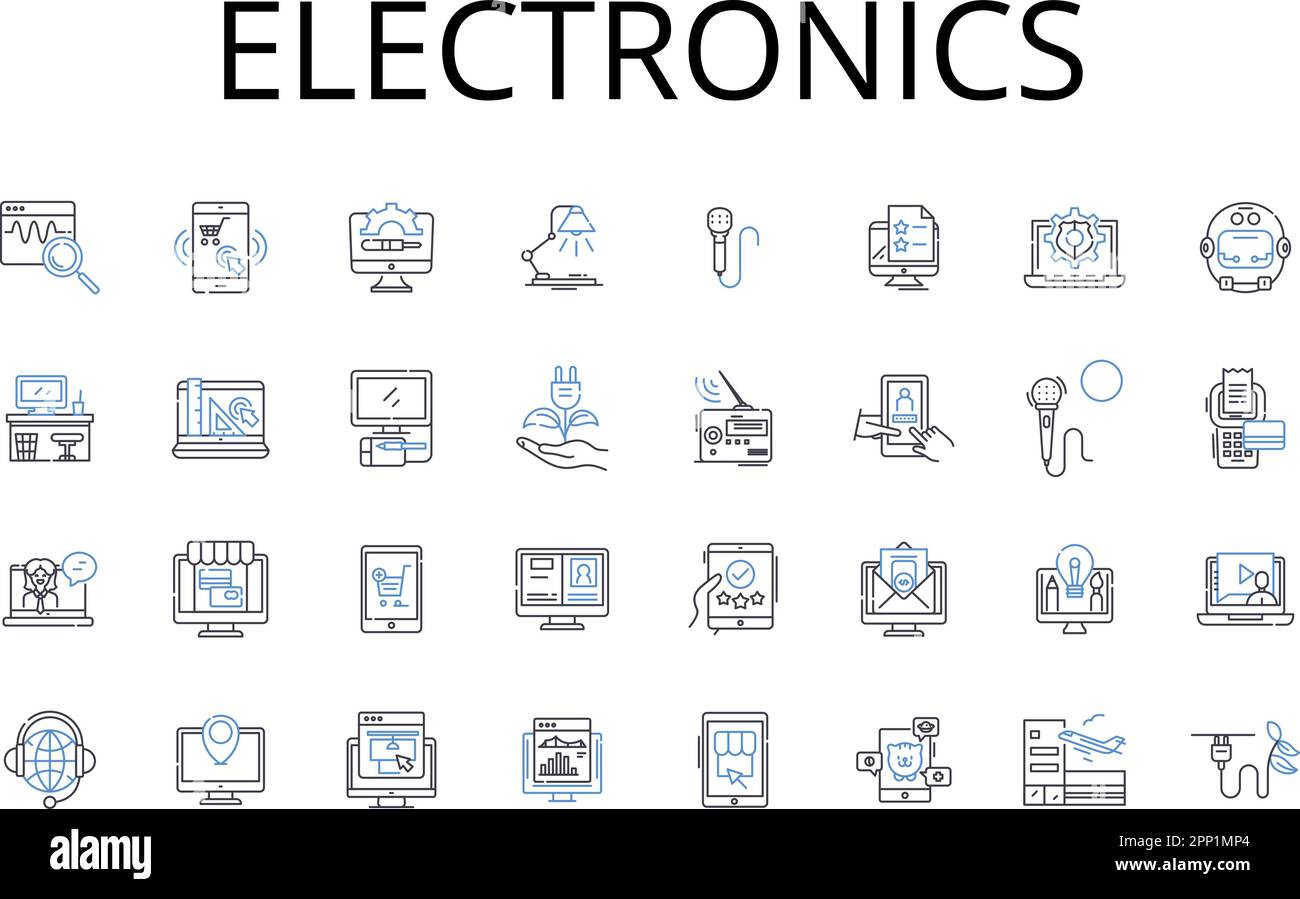 Electronics line icons collection. Technology, Gadgets, Devices ... Electronics line icons collection. Technology, Gadgets, Devices ...