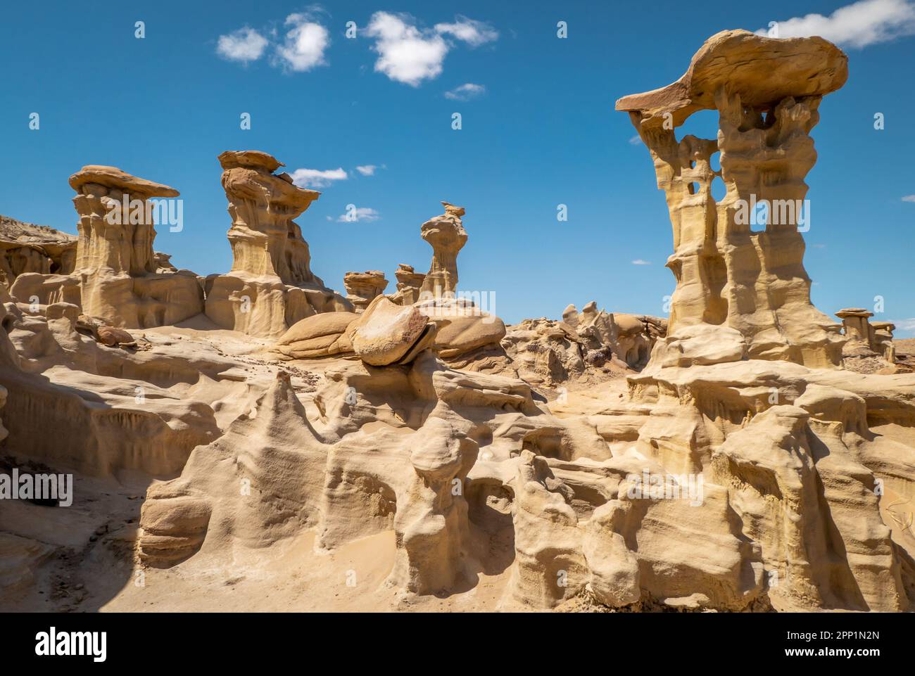 The reward of a long hike through the arid badlands of Bista Badlands ...