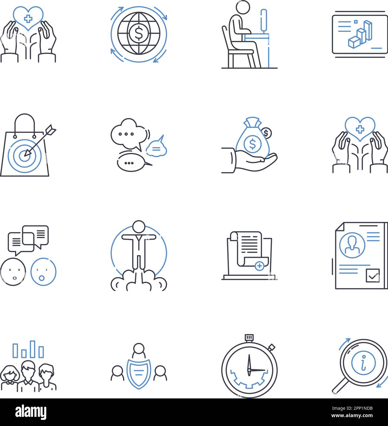 Inventory Tracking Line Icons Collection Stock Barcode Audit