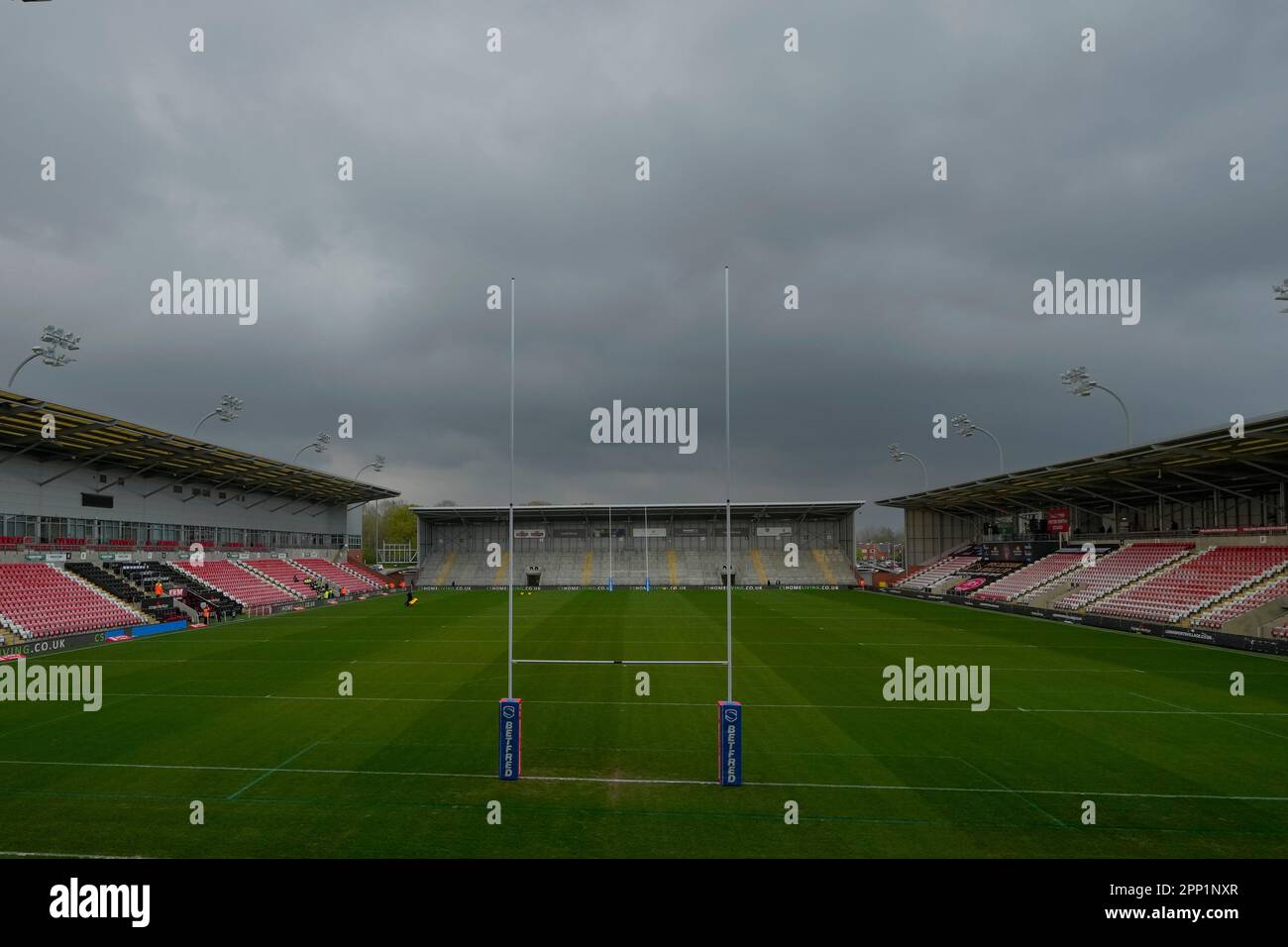 Leigh, UK. 21st Apr, 2023. A general view of the Leigh Sports Village ...