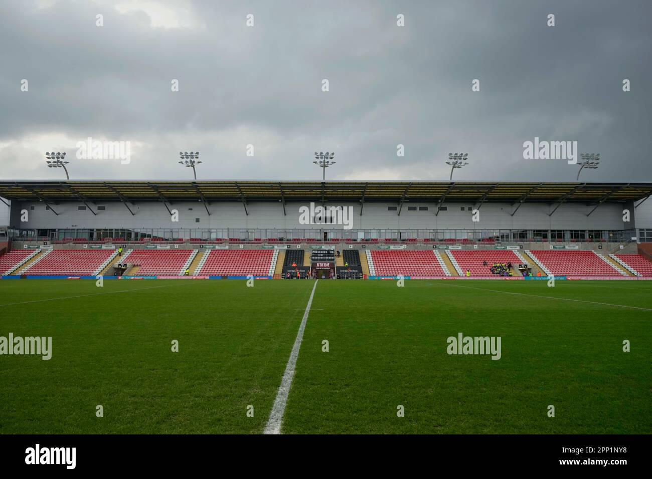 Leigh, UK. 21st Apr, 2023. A general view of the Leigh Sports Village ...
