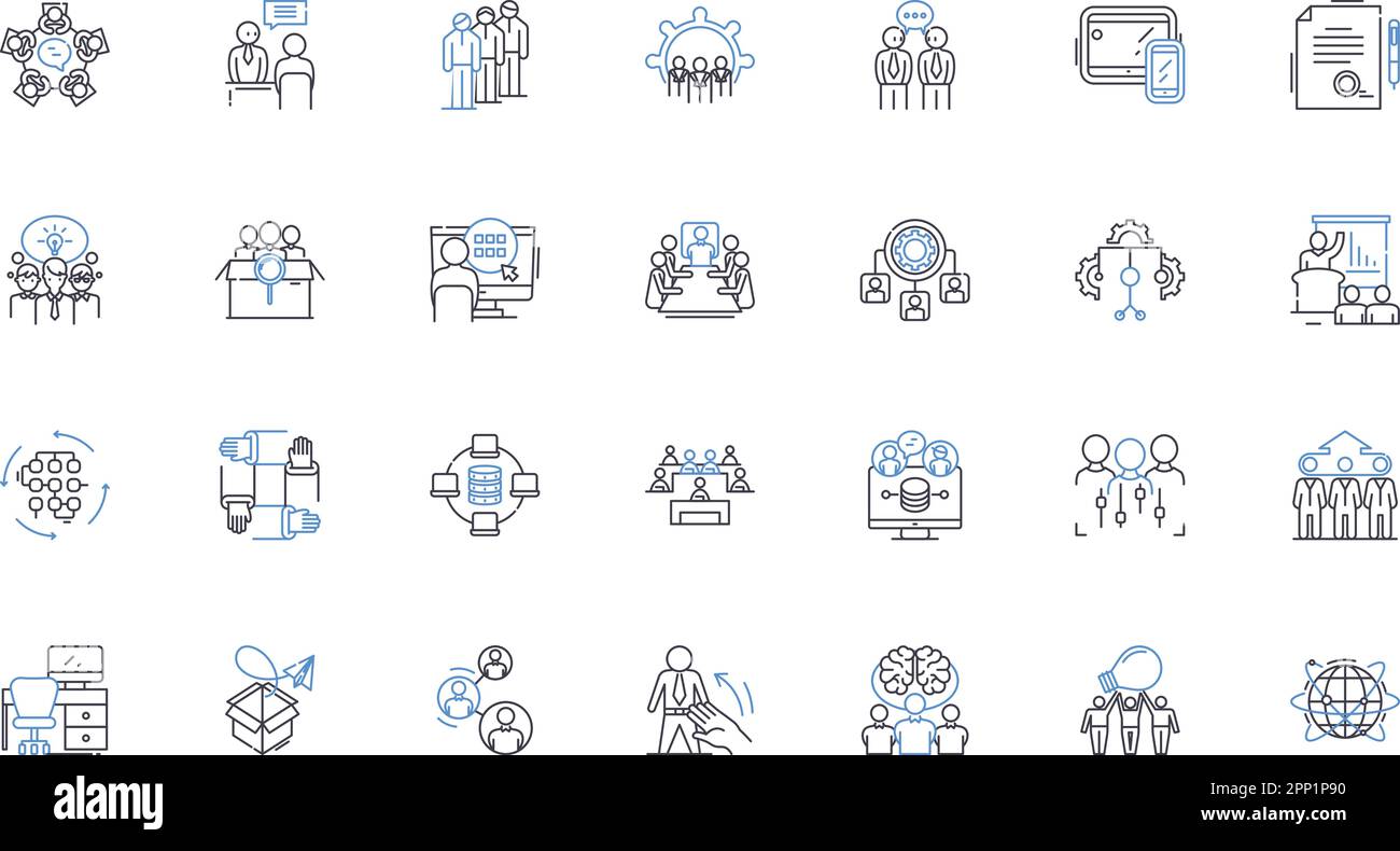 Exchange and interaction line icons collection. Engagement, Dialogue ...