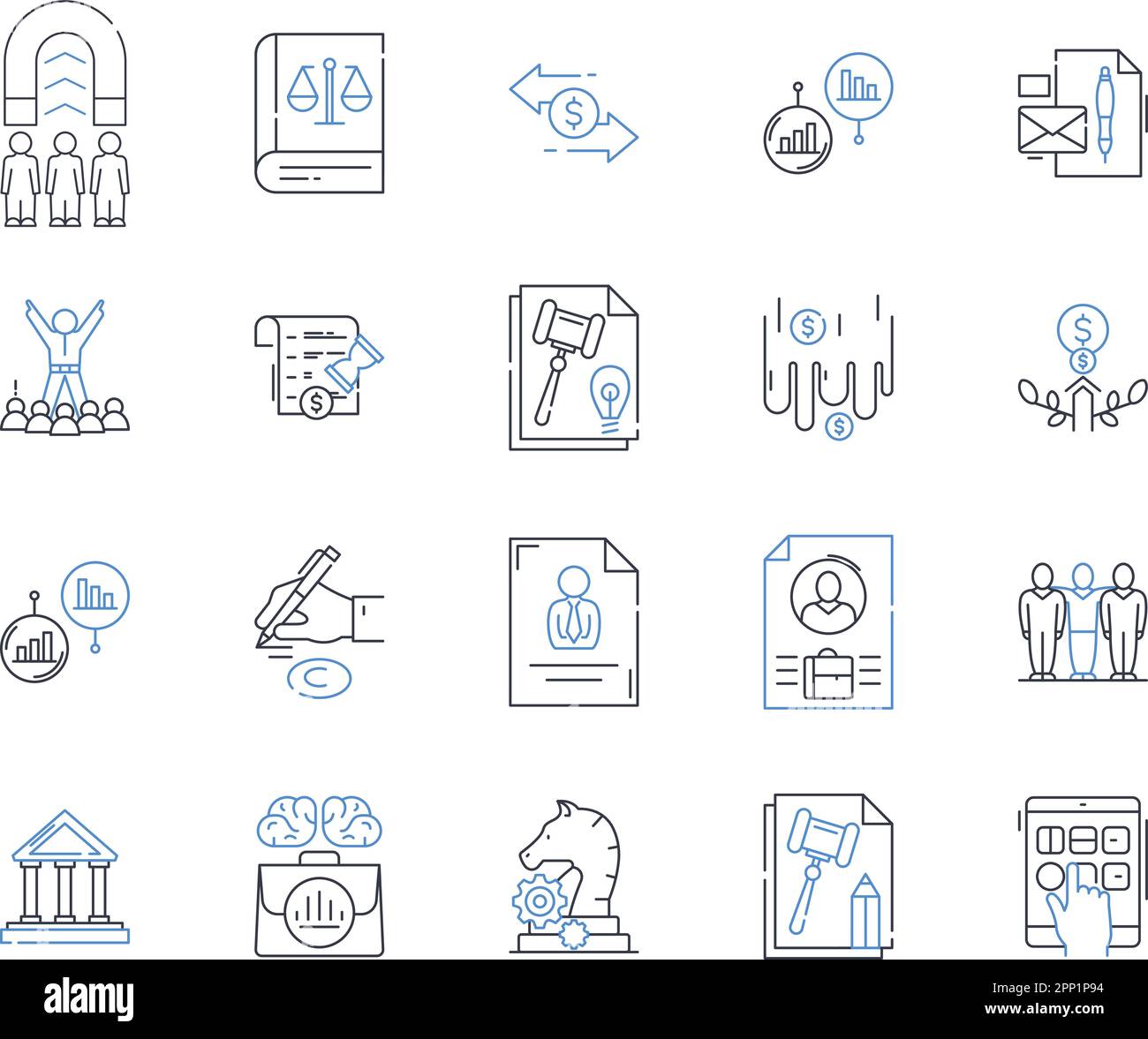 Forensic psychology line icons collection. Crime, Trauma, Behavior ...