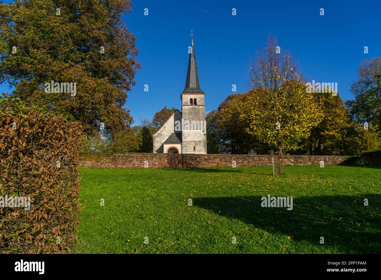 Church Saint Johannis near the german village Kastel-Staadt Stock Photo ...