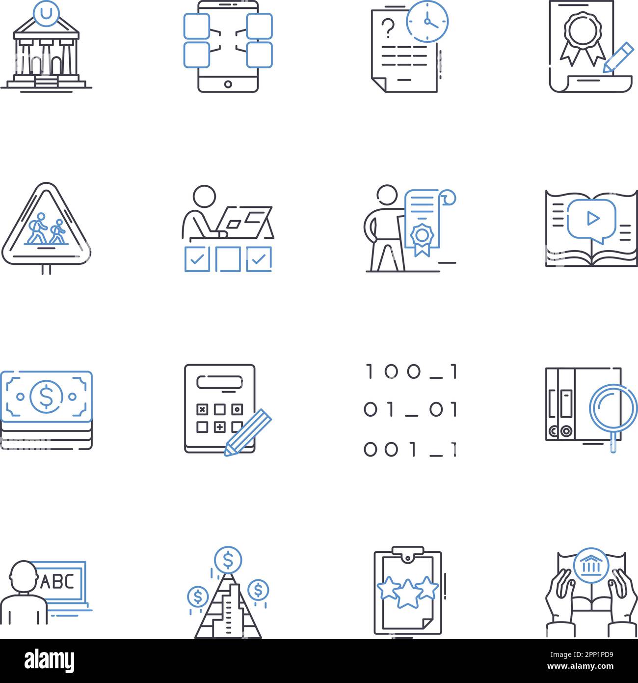 Mindfulness line icons collection. Present, Awareness, Focus, Breath ...