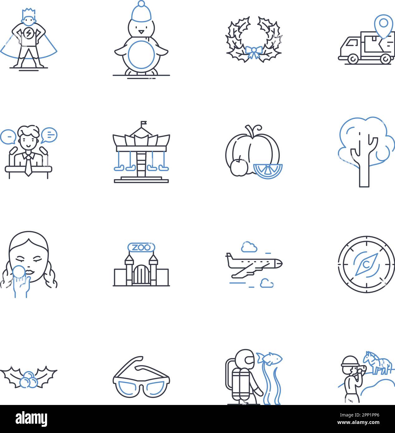 Escapade line icons collection. Adventure, Thrill, Excitement ...