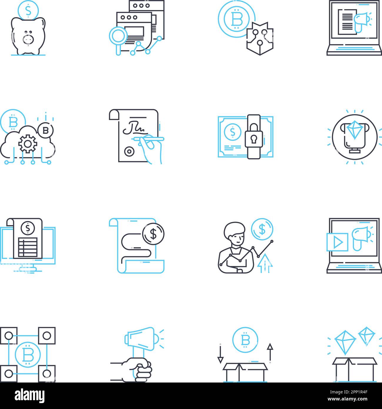 Web Application Linear Icons Set Interface Accessibility Navigation Compatibility 