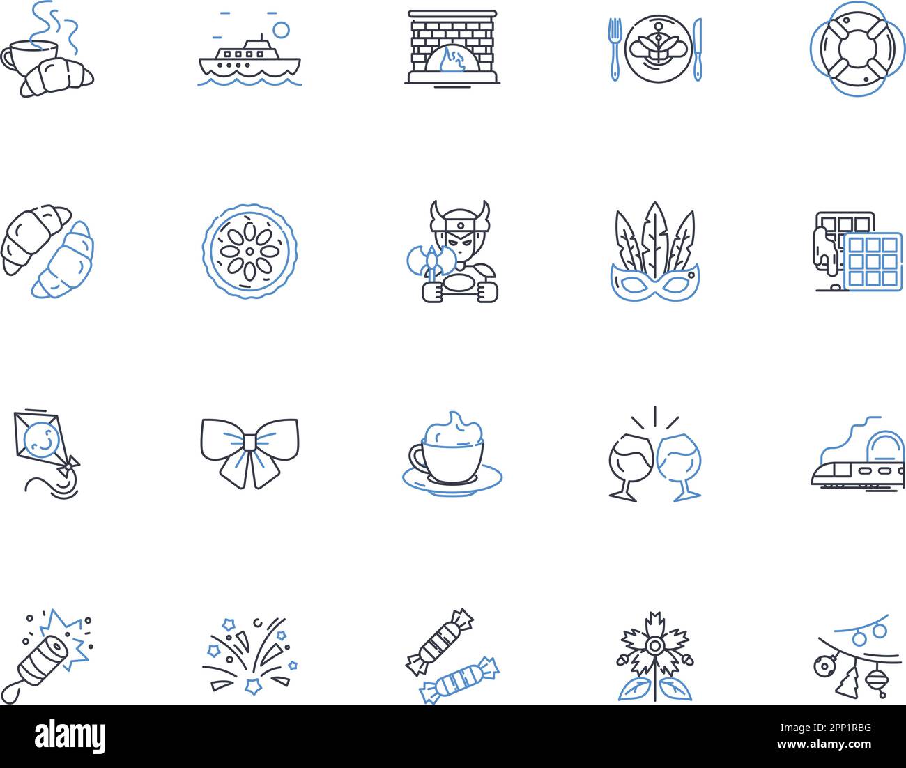 Ceremony line icons collection. Ritual, Celebration, Formality ...