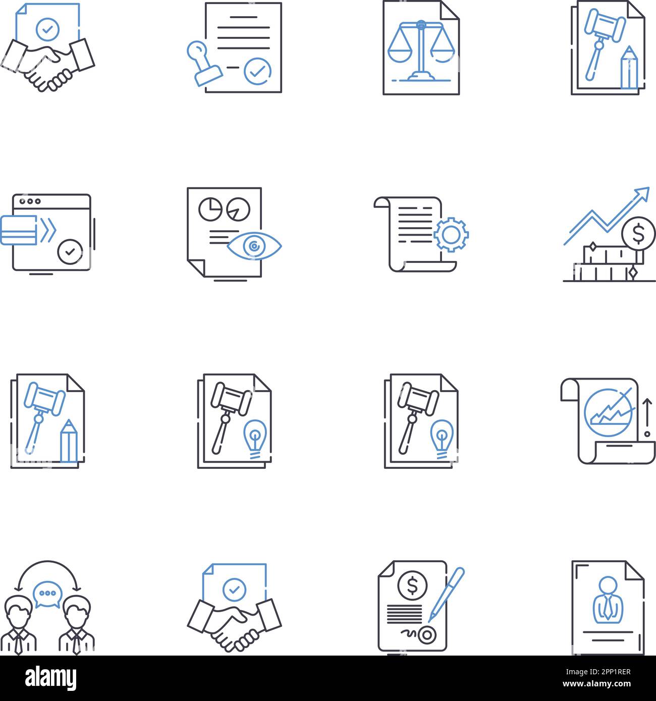 Recruitment unit line icons collection. Hiring, Talent, Recruitment ...