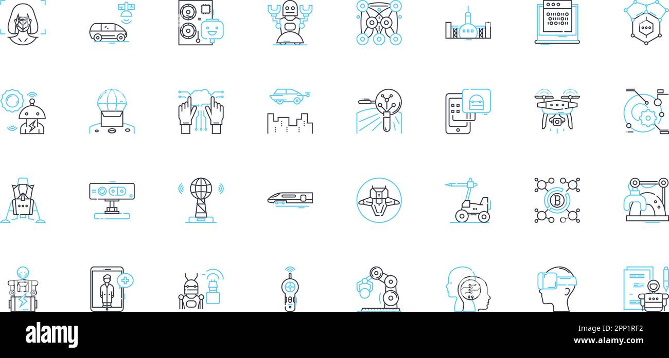 Area linear icons set. Community, Location, Territory, Region, Z ...