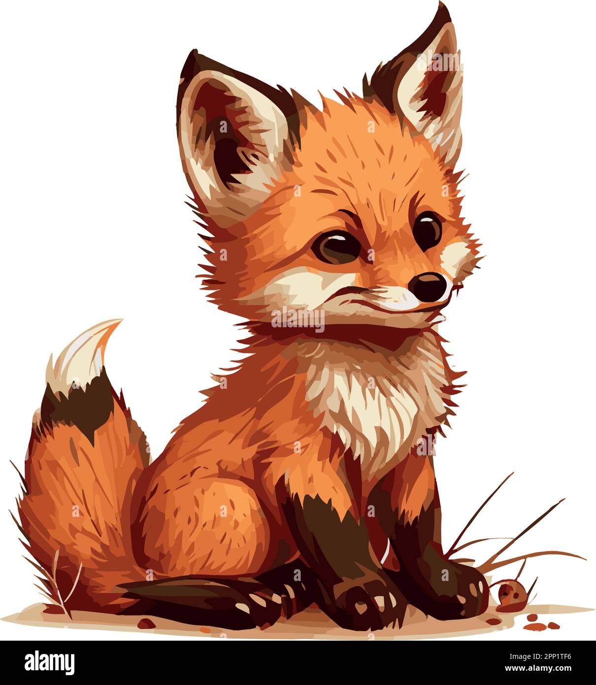 Dibujo De Zorro Anime Illustration Of Fox Head Cartoon Style Royalty