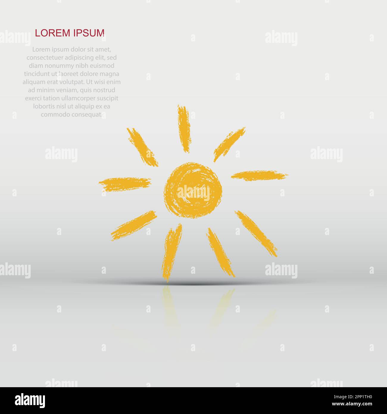 Hand drawing sun symbol in Stock Vector Images - Alamy