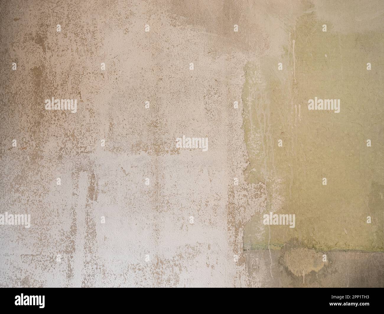 Rough texture of an interior wall. Not renovated background. Empty ...