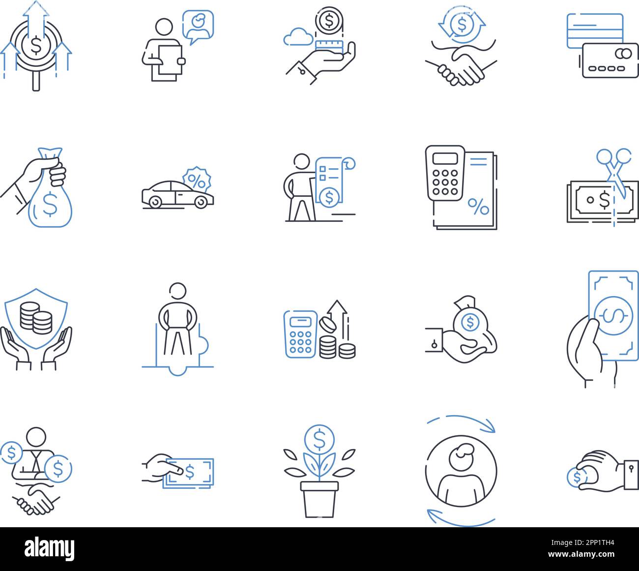 Securities bureau line icons collection. Regulation, Compliance ...