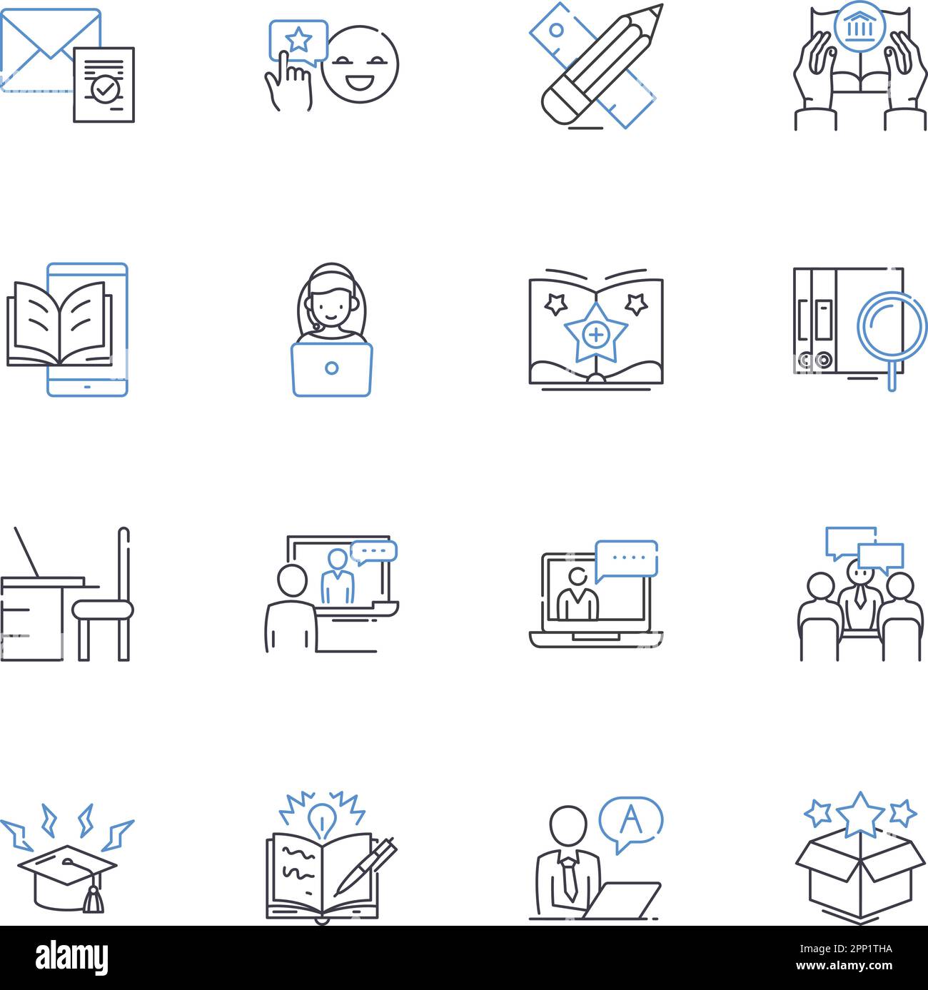 Broadening expertise line icons collection. Learning, Growth ...