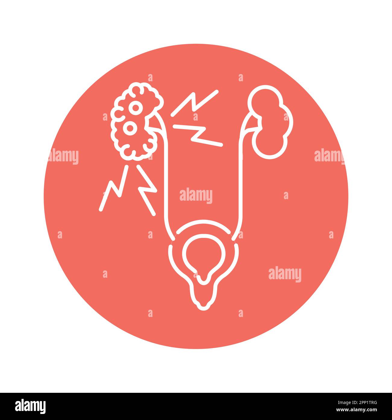 Pyelonephritis color line icon. Pictogram for web page, mobile app ...
