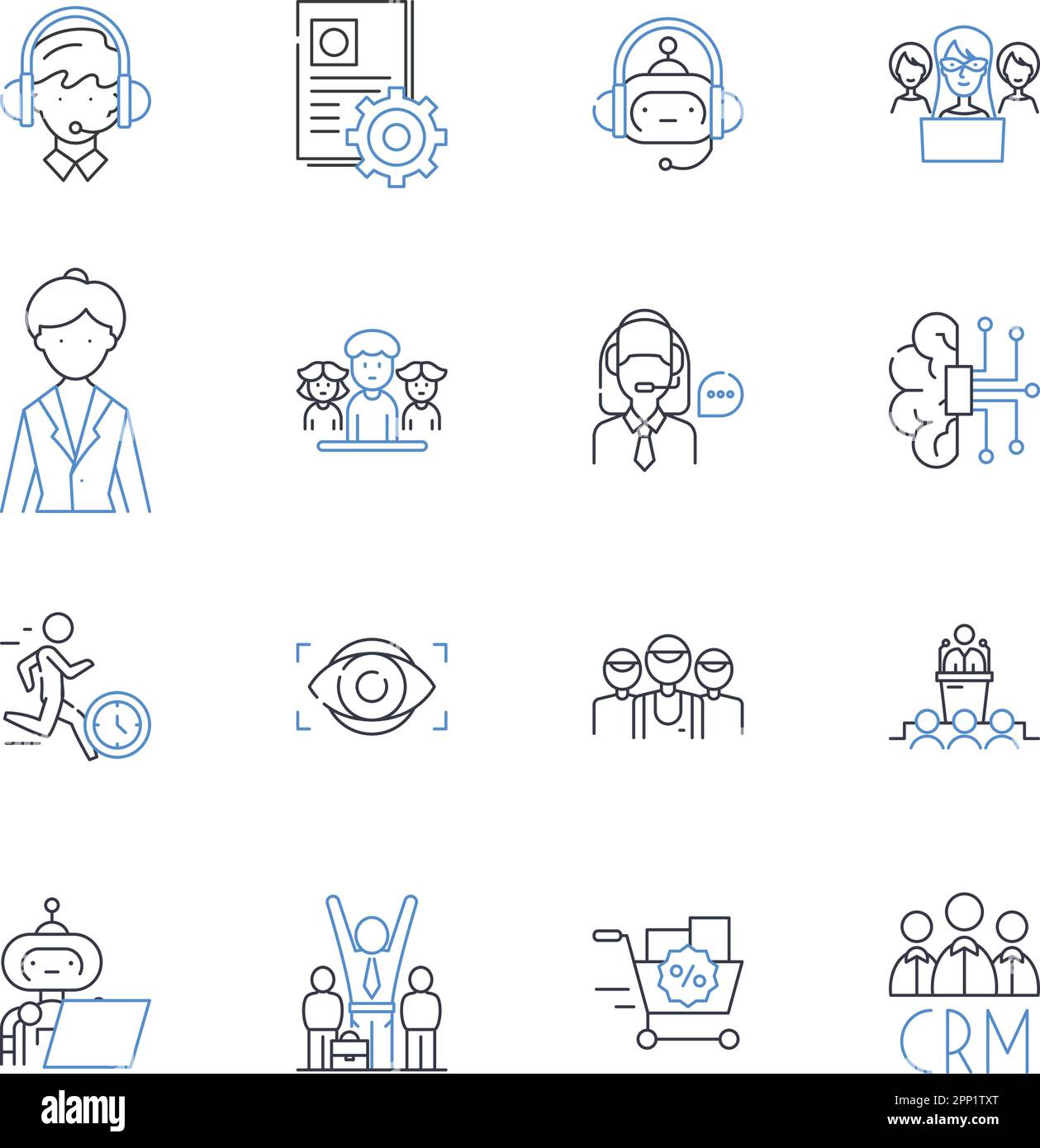 Succession planning line icons collection. Leadership, Talent ...
