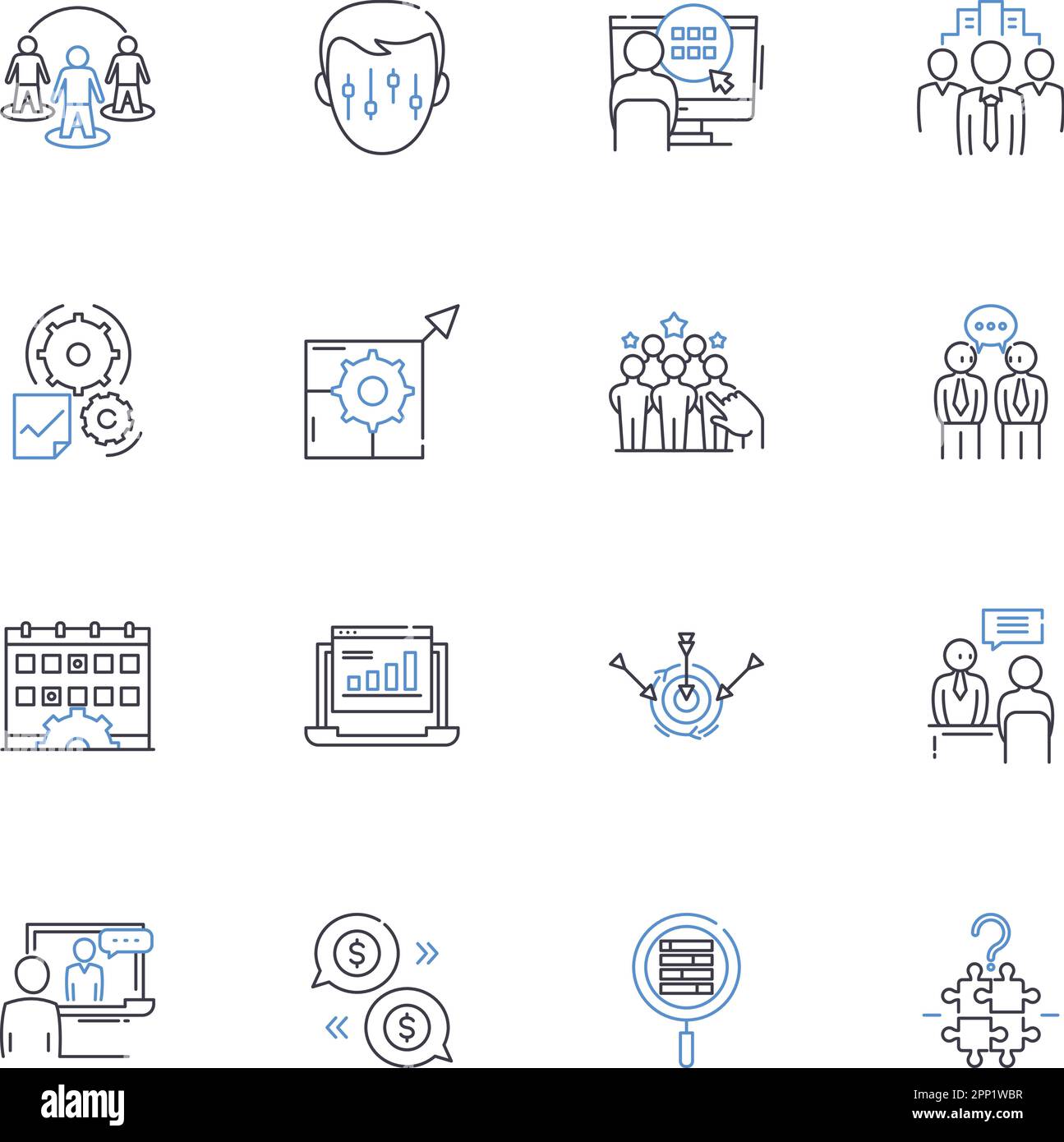 Self-realization line icons collection. Enlightenment, Awareness ...