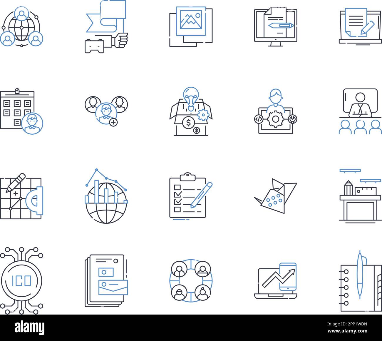 Conclave and convocation line icons collection. onclave, Gathering ...