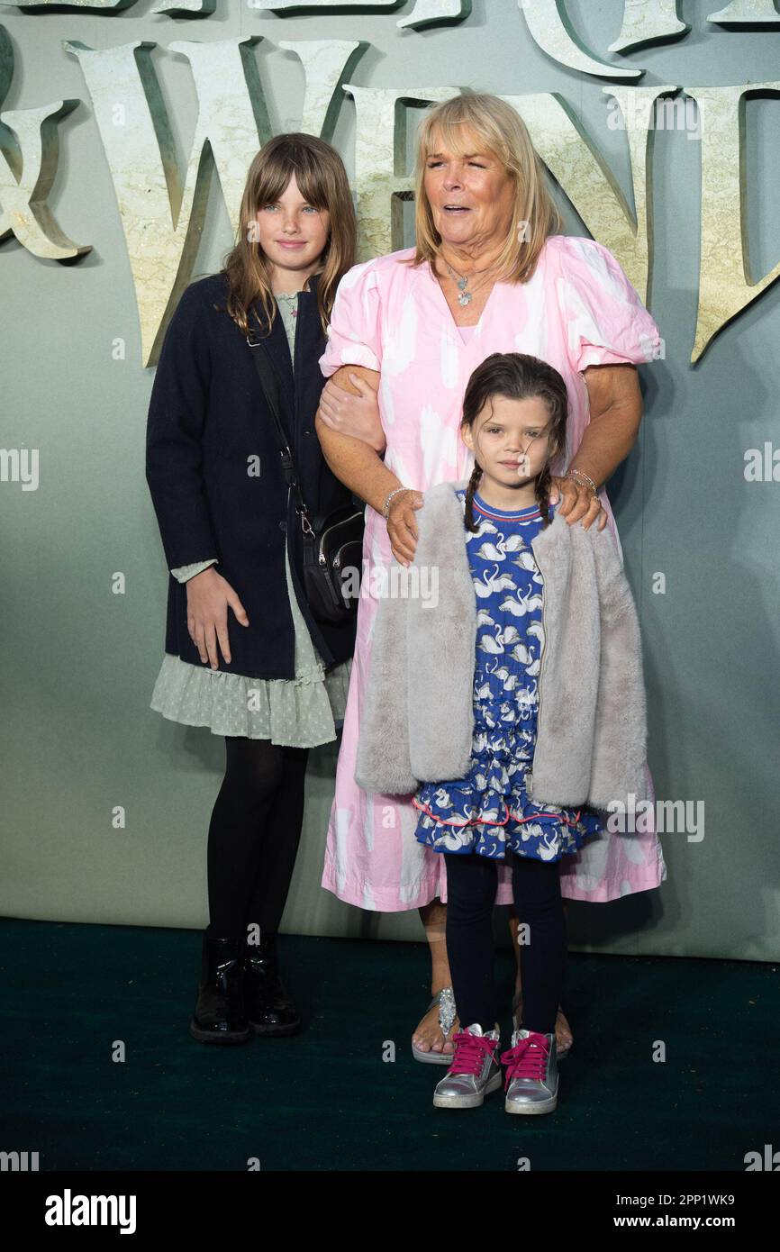 London, UK. Linda Robson and family at The World Premiere of 'Peter Pan ...