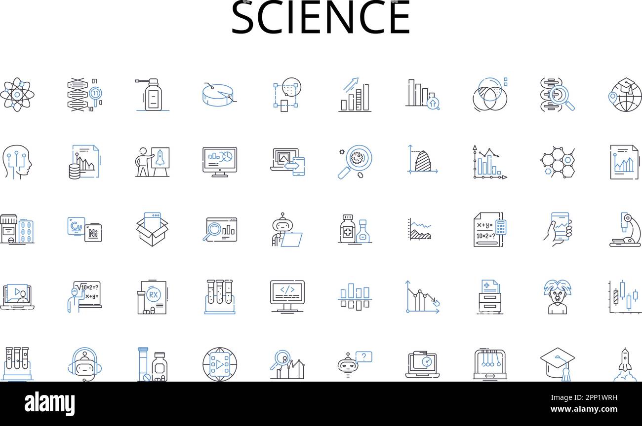 Science line icons collection. Automation, Machinery, Industrialization ...