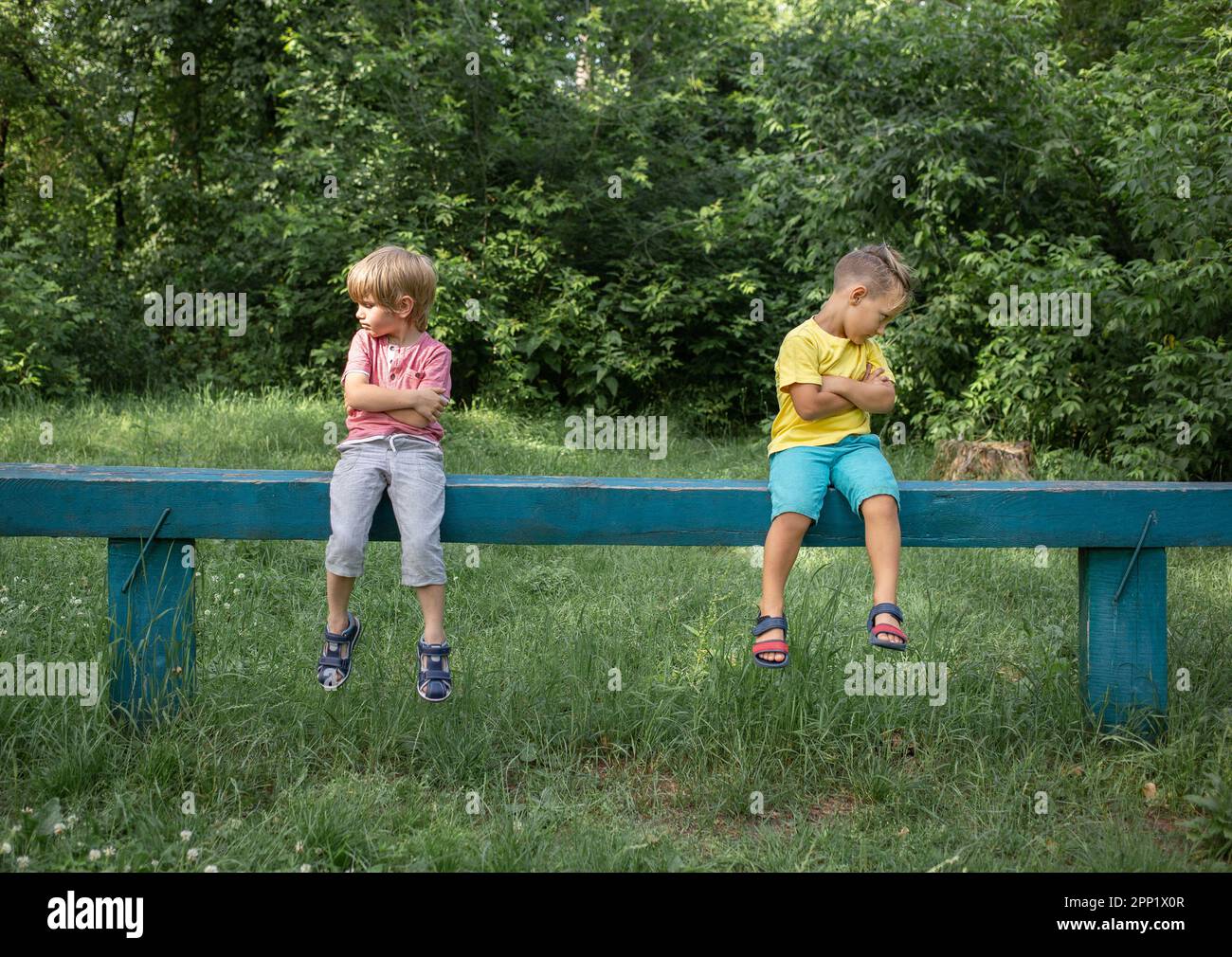 Two different boys hi-res stock photography and images - Alamy