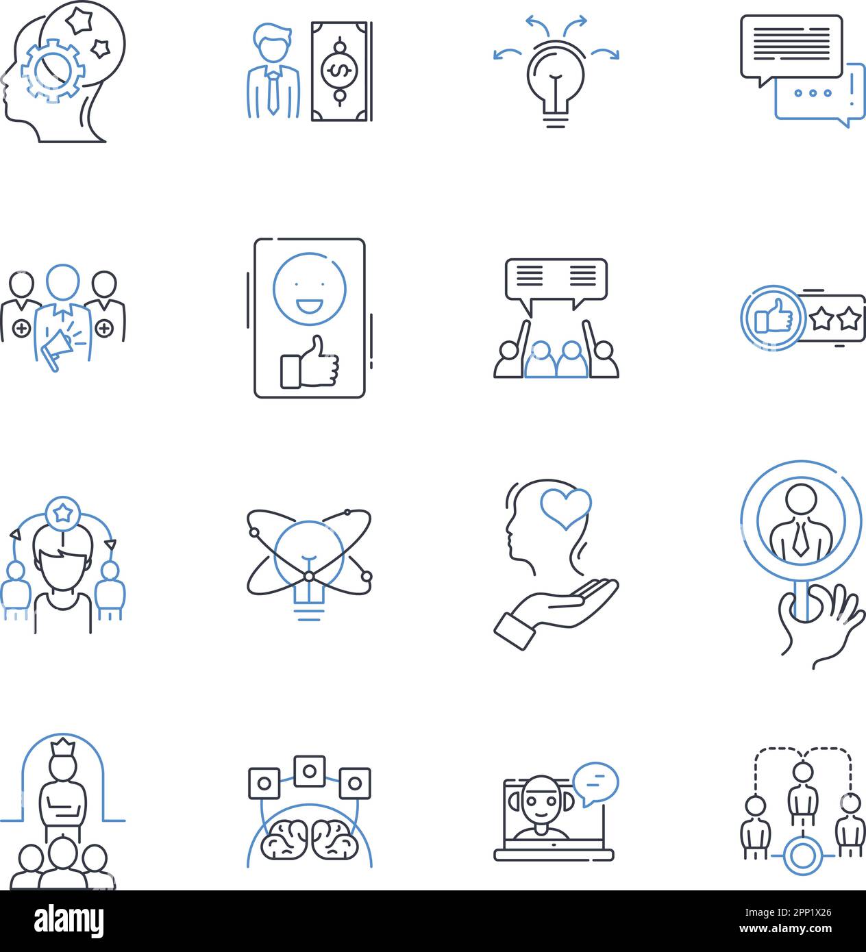 Workforce training line icons collection. Skills, Development, Training ...