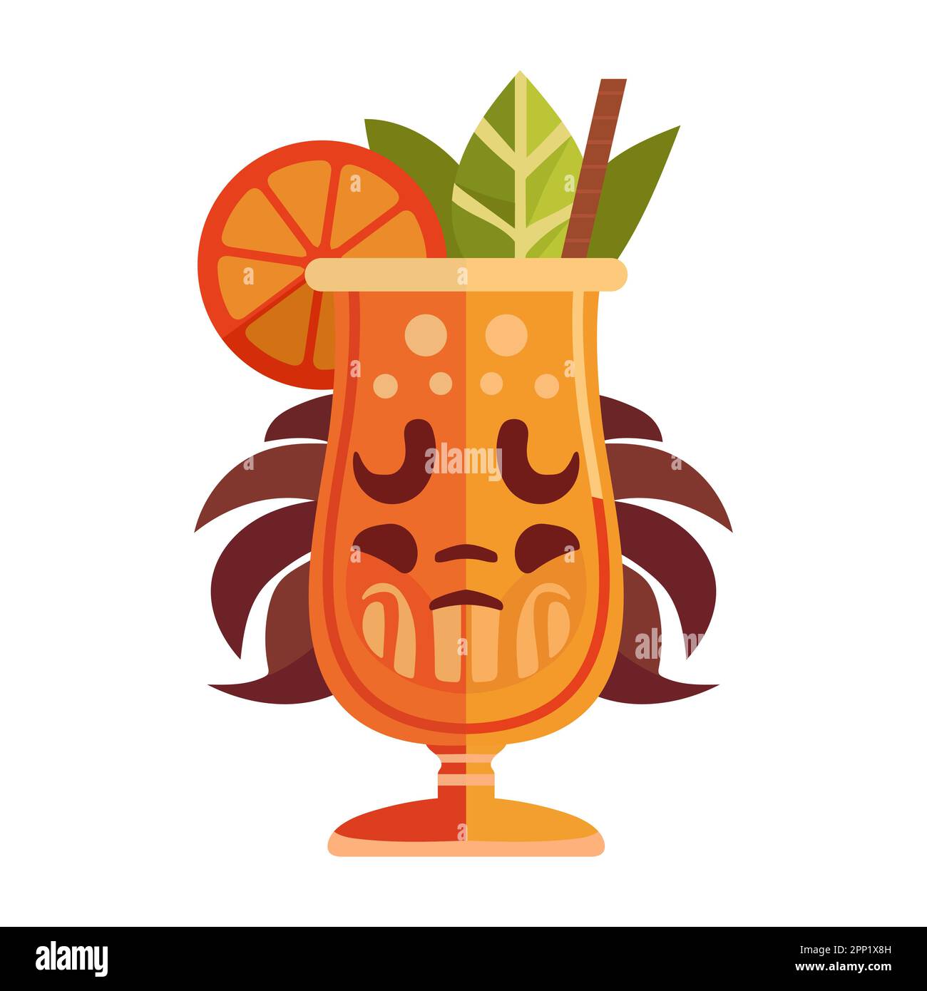 Tiki drink icon hi-res stock photography and images - Alamy