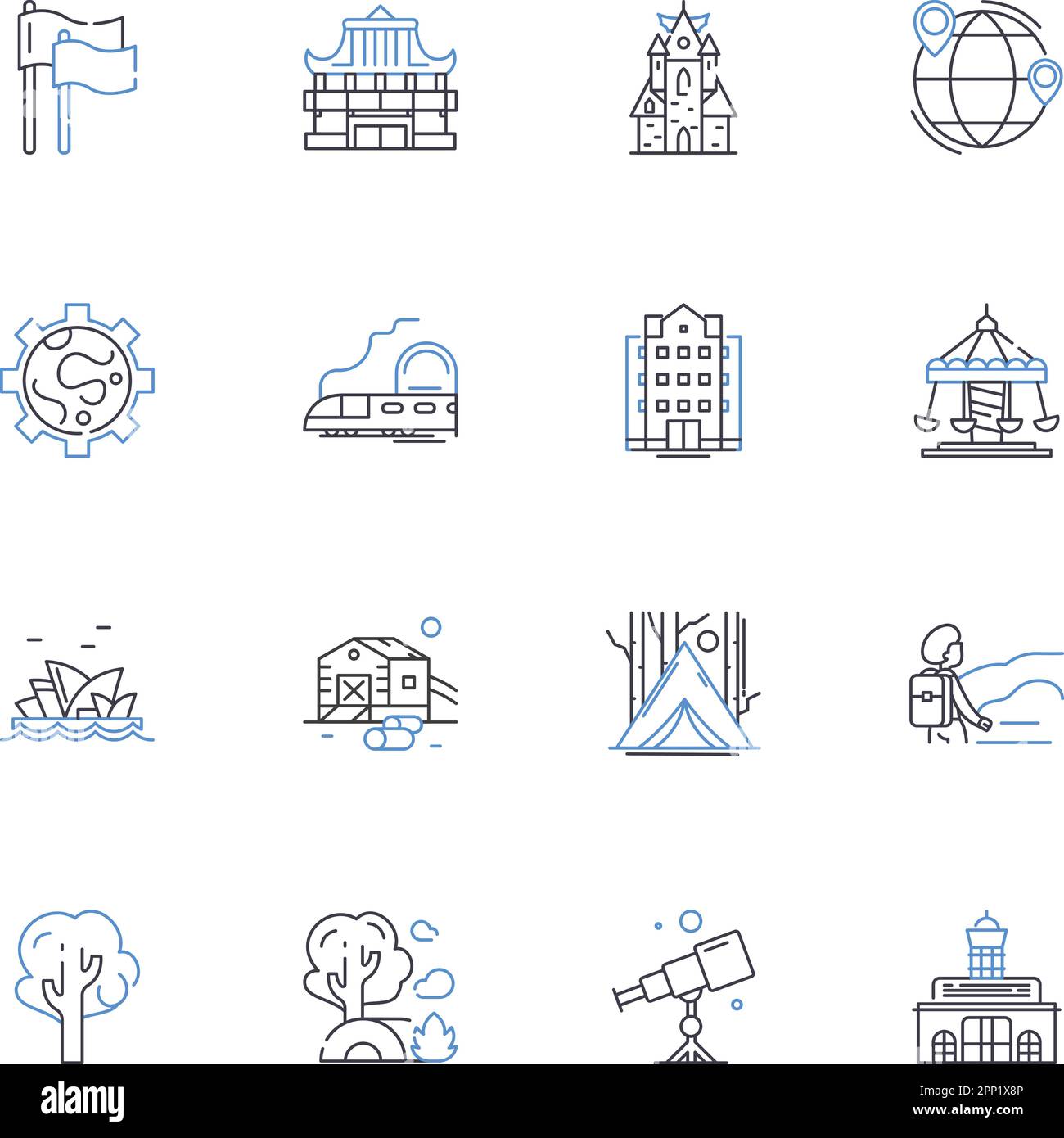 Client satisfaction line icons collection. Feedback, Experience ...