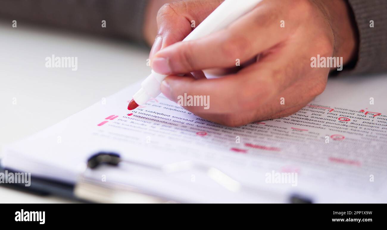 Book script edit paper hi-res stock photography and images - Alamy