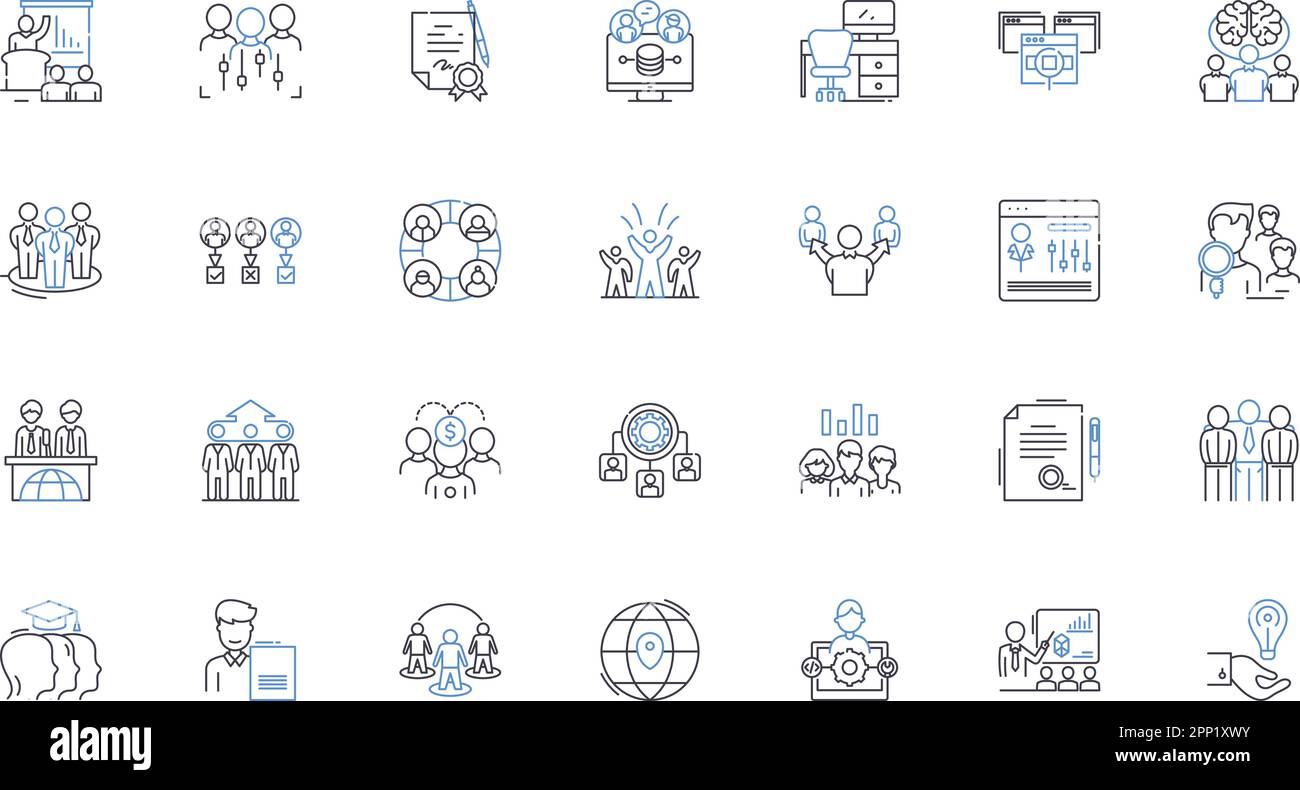 Volunteer roster line icons collection. Schedule, Availability, Shifts ...