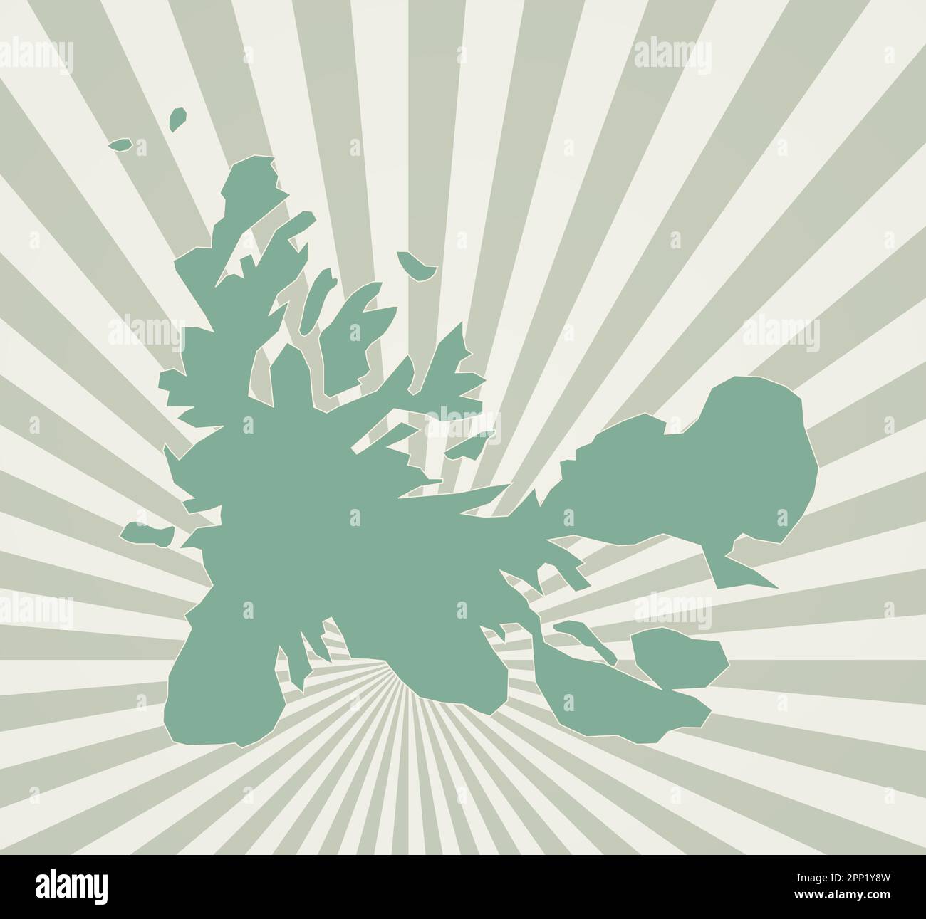 TAAF map. Poster with map of the country in retro color palette. Shape ...