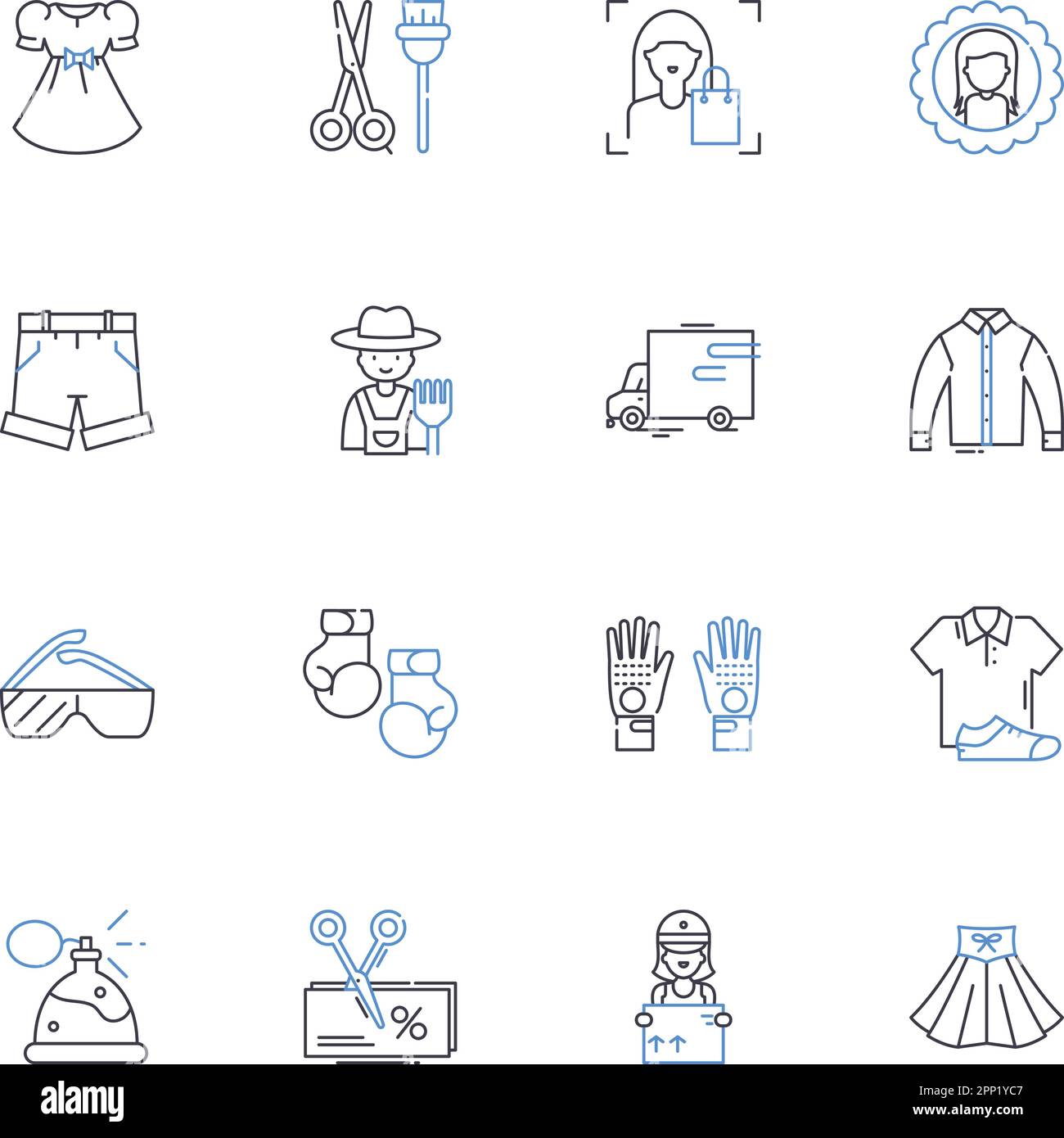 Sales volume line icons collection. Growth, Increase, Spike, Surge ...