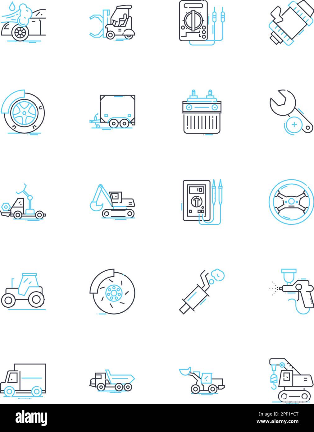 SUV linear icons set. x, Adventure, All-wheel drive, Cargo, Comfortable ...