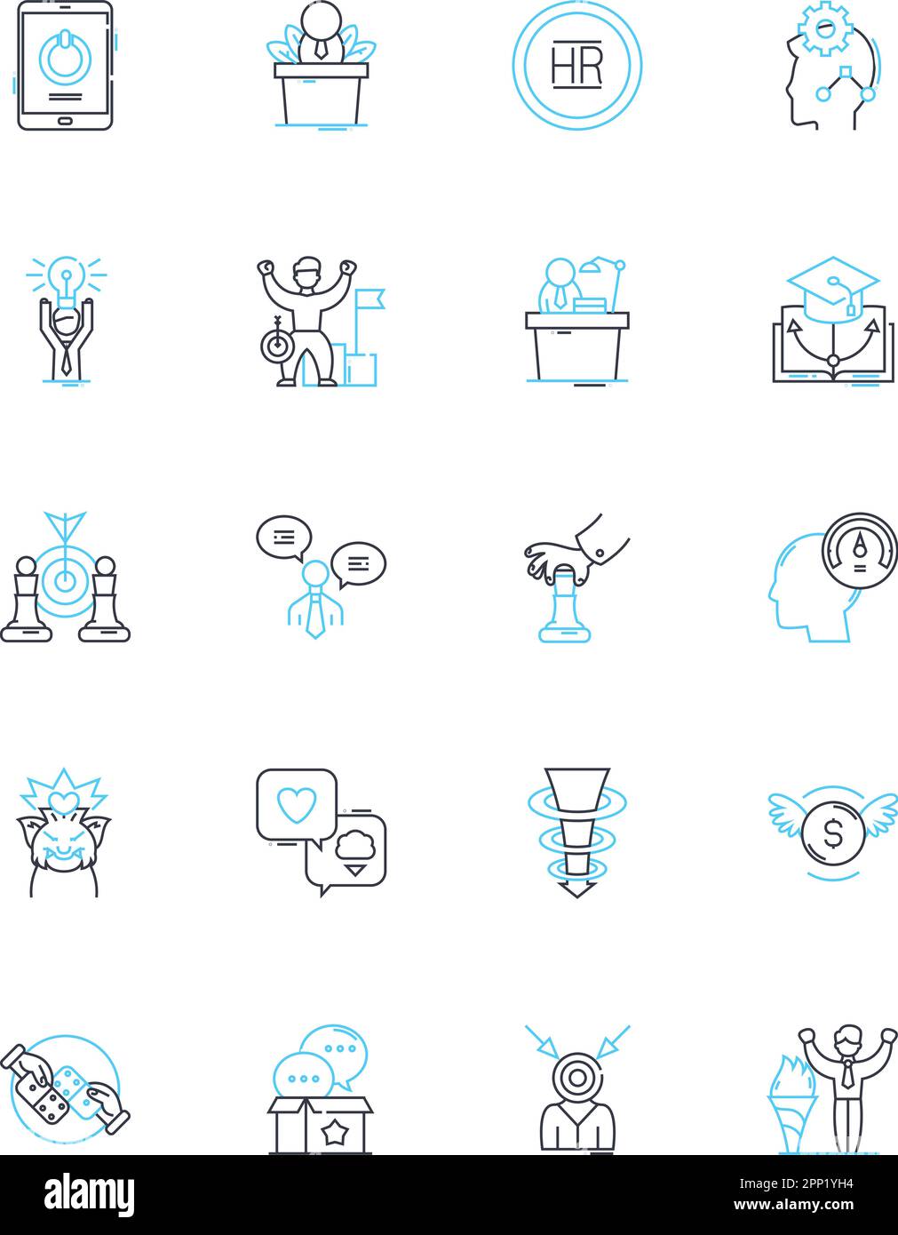 Global commerce linear icons set. Export, Import, Multinational, Trade ...