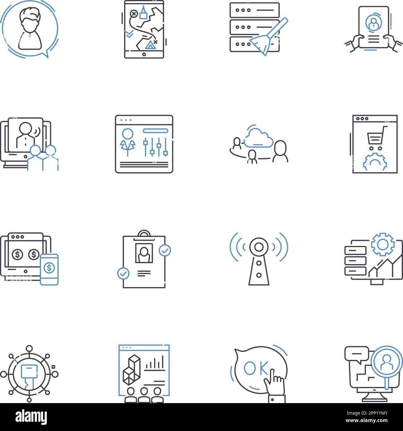 Fostering line icons collection. Nurturing, Caring, Supportive ...