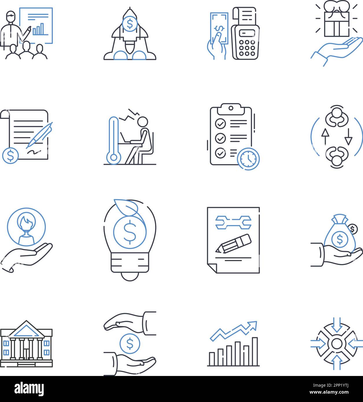 Revenue forecasting line icons collection. Forecasting, Revenue ... Revenue forecasting line icons collection. Forecasting, Revenue ...